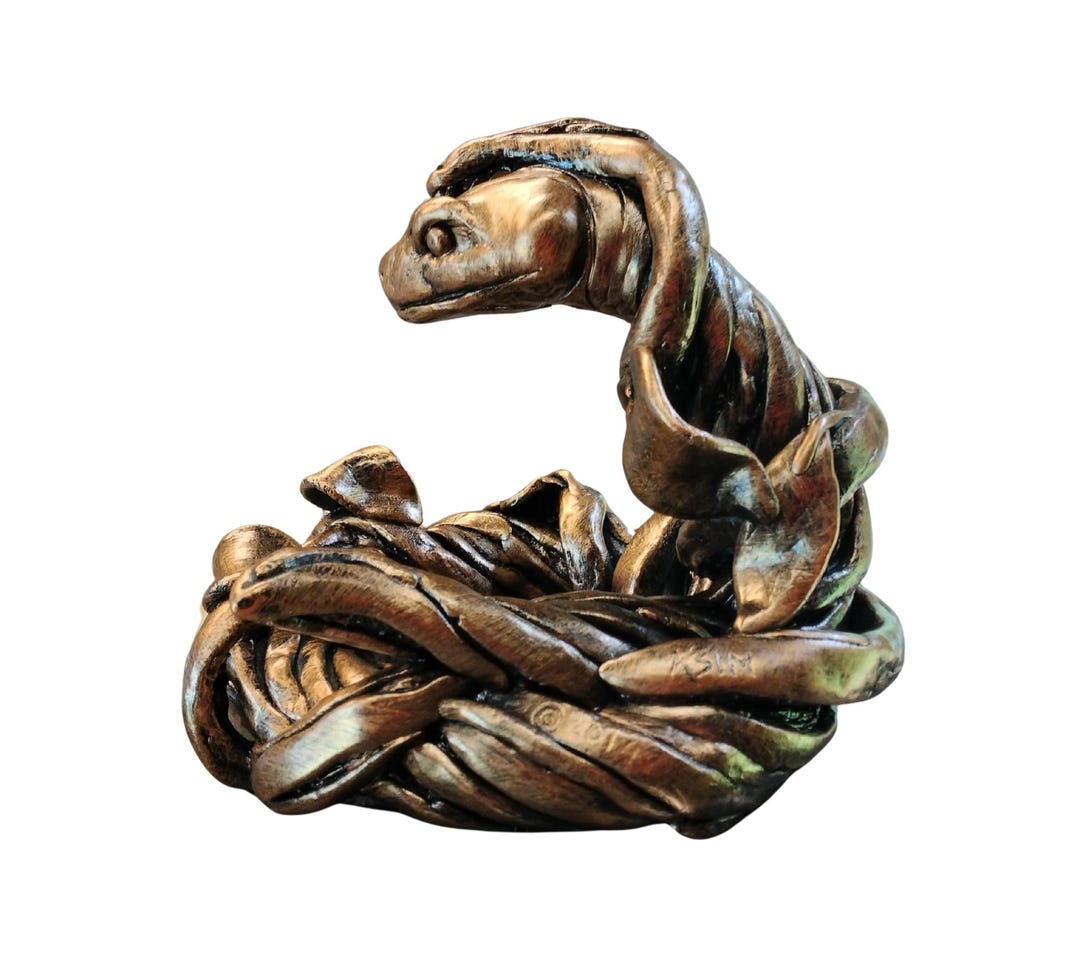 OOAK Lifesize Viper Mascot Statue Trophy/award ... Snake in the Grass ...