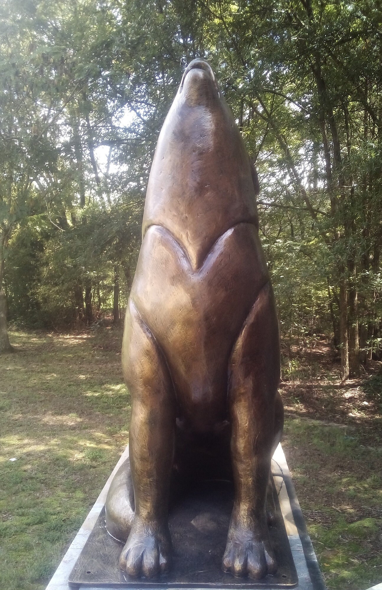 Life Size Howling Timber Wolf Statue - Etsy