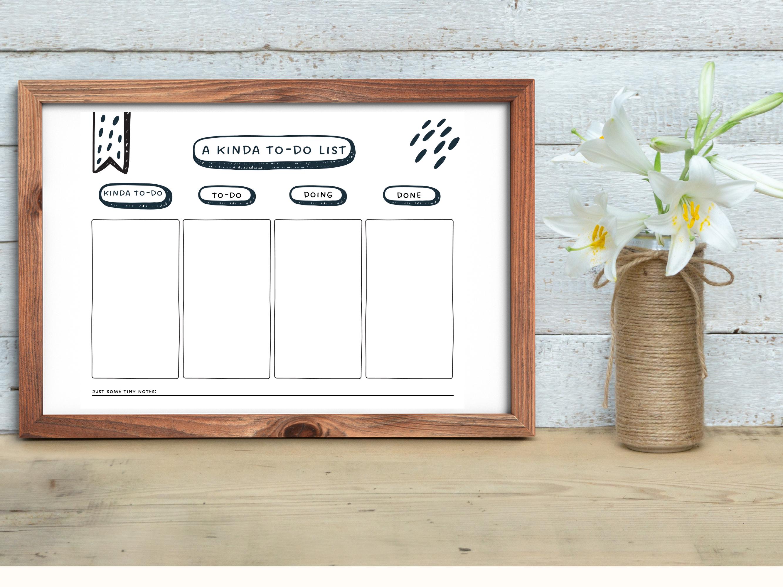 ADHD Tool Kanban Board Project Management ADHD Organizer ADHD Digital ...