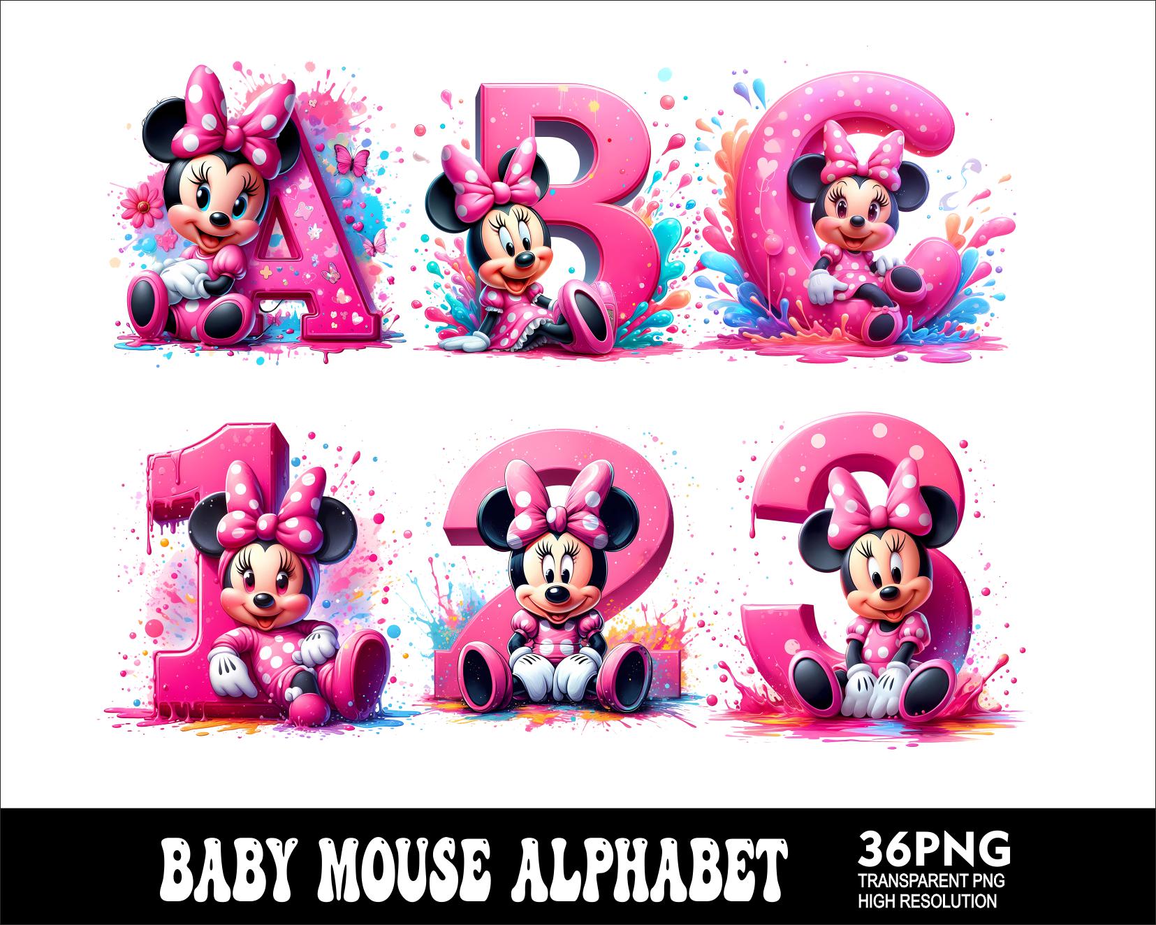 Baby Minnie Mouse Alphabet A Z
