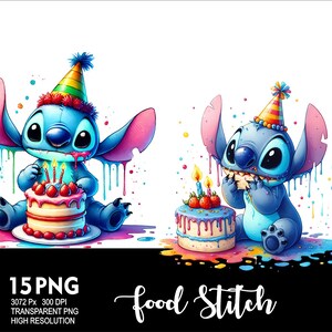 Stitch Food 15 PNG Design for Sublimation Png 300DPI High Resolution ...