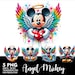 Angel Mickey Wings 5 PNG Mouse Design for Sublimation Png 300DPI High ...