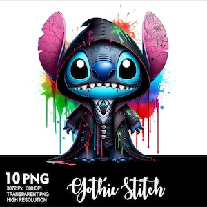 Gothic Stitch 10 PNG Design for Sublimation Png 300DPI High Resolution ...