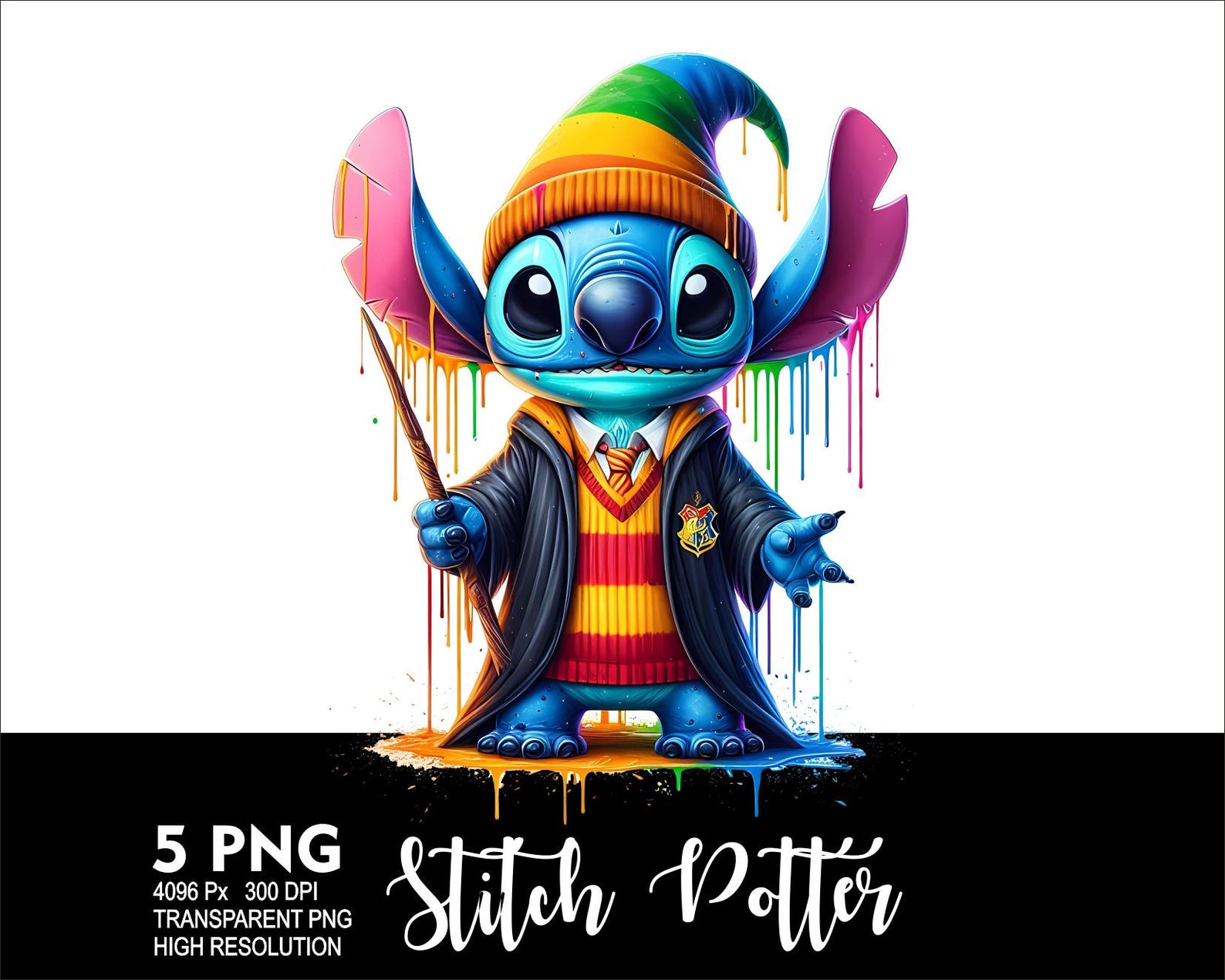 Wizard Stitch Potter 5 PNG Design for Sublimation Png 300DPI High ...