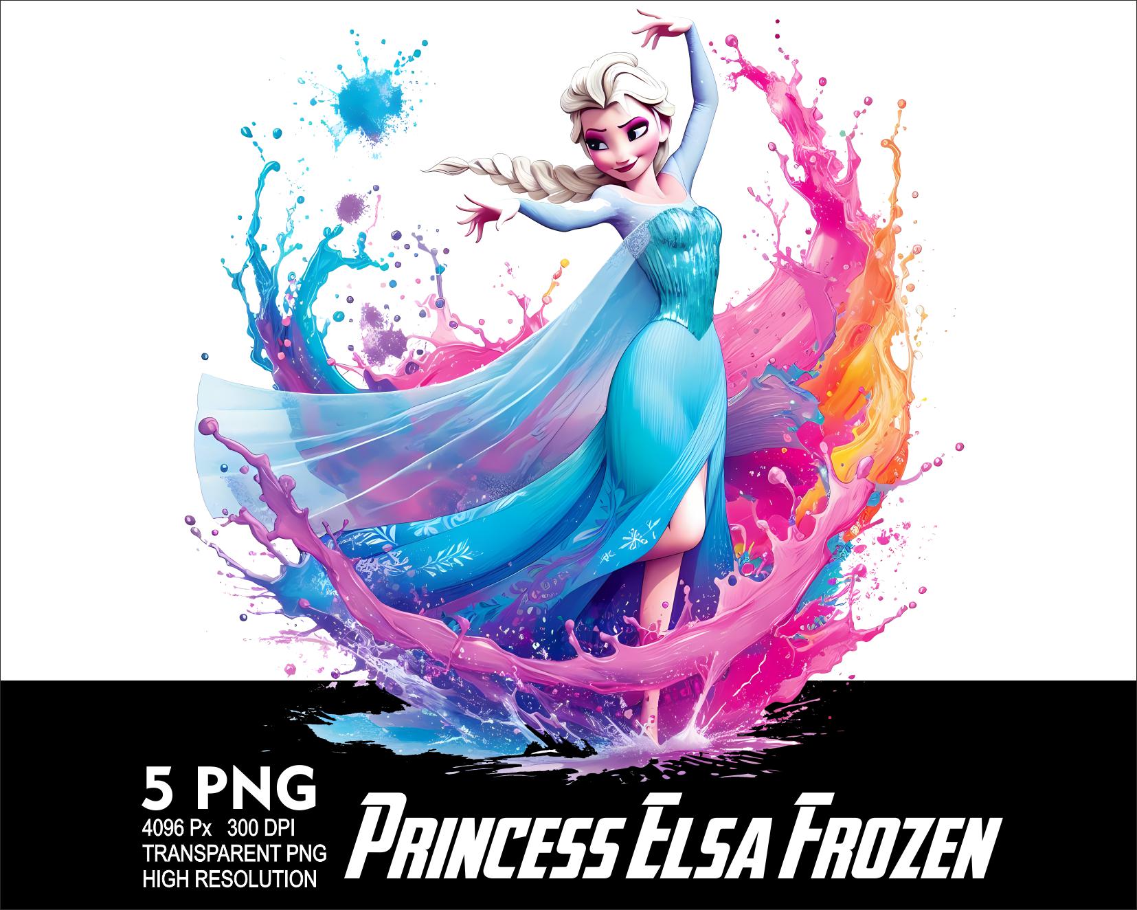 Princess Elsa Frozen 5 PNG Design Sublimation Png 300DPI High ...