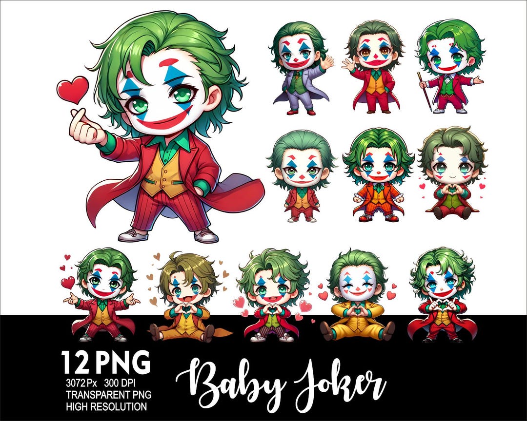 Baby Hero Joker 12 PNG Baby Joker Hero Png 300DPI High Resolution Png ...