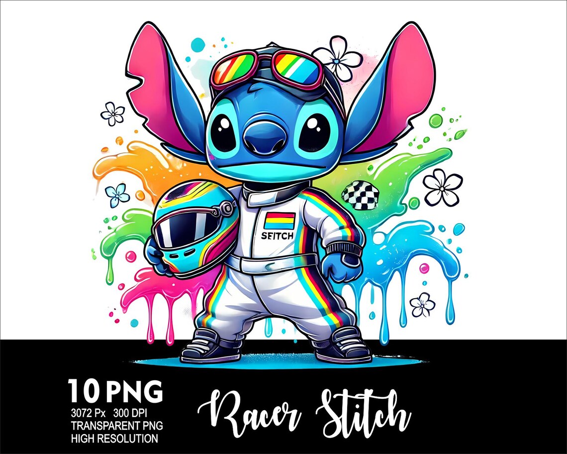 Racer Stitch 10 PNG Design for Sublimation Png 300DPI High Resolution ...