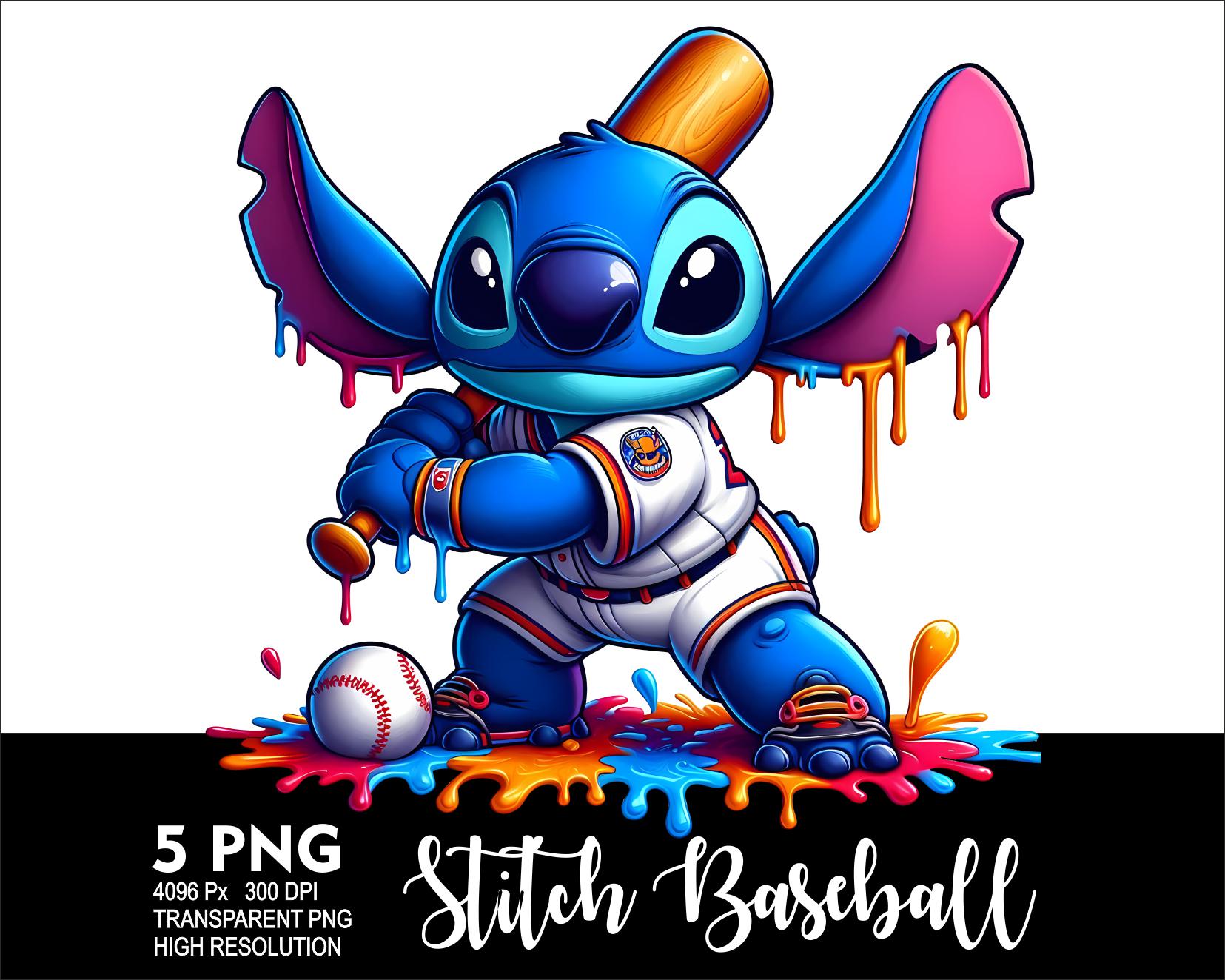 Stitch Baseball 5 PNG Design for Sublimation Png 300DPI High Resolution ...