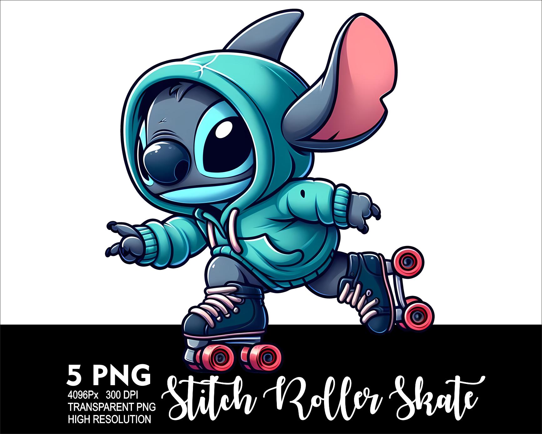 Stitch Roller Skates 5 PNG Design for Sublimation Png 300DPI High ...