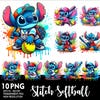 Cartoon Lilo Stitch Alphabet PNG Letters Design Pink Stitch Letters Png ...