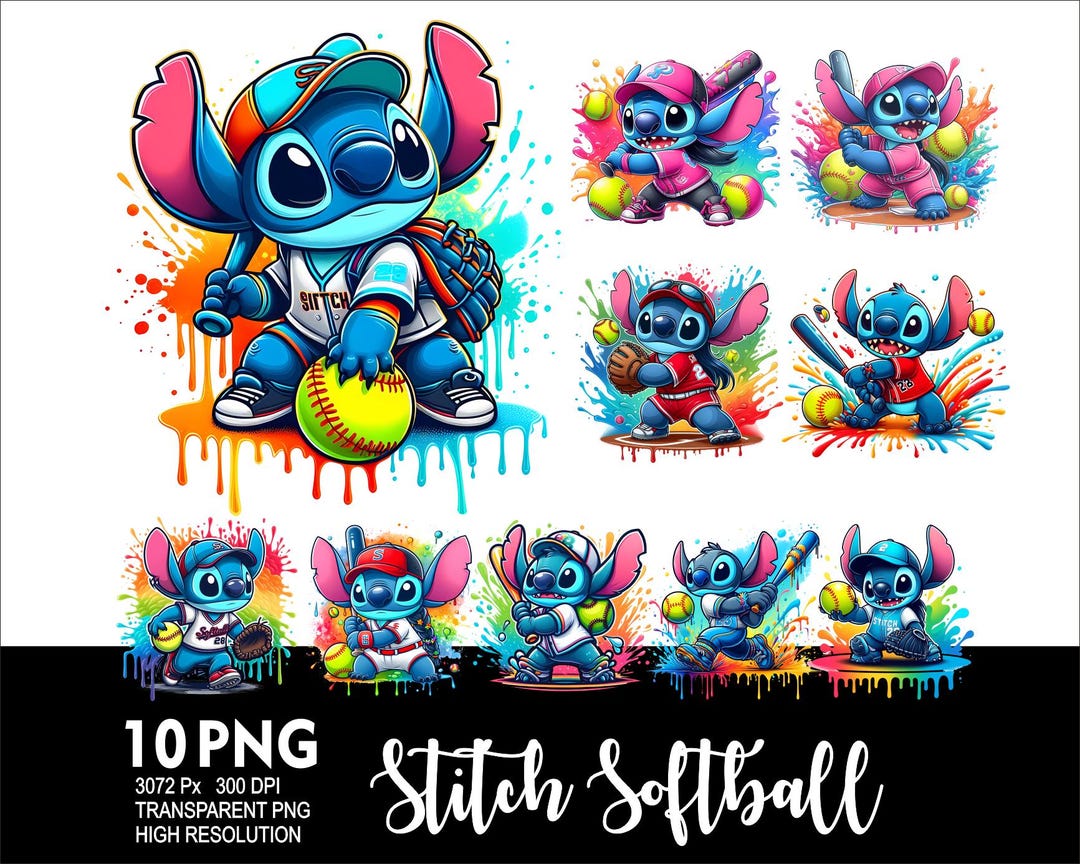 Softball Stitch 10 PNG Design for Sublimation Png 300DPI High ...