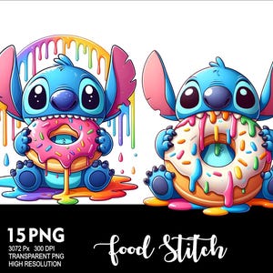 Stitch Food 15 PNG Design for Sublimation Png 300DPI High Resolution ...