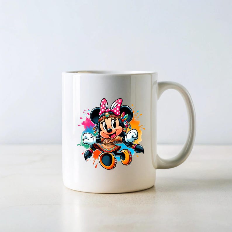 Native American Indian Minnie 5 PNG Design for Sublimation Png 300DPI ...