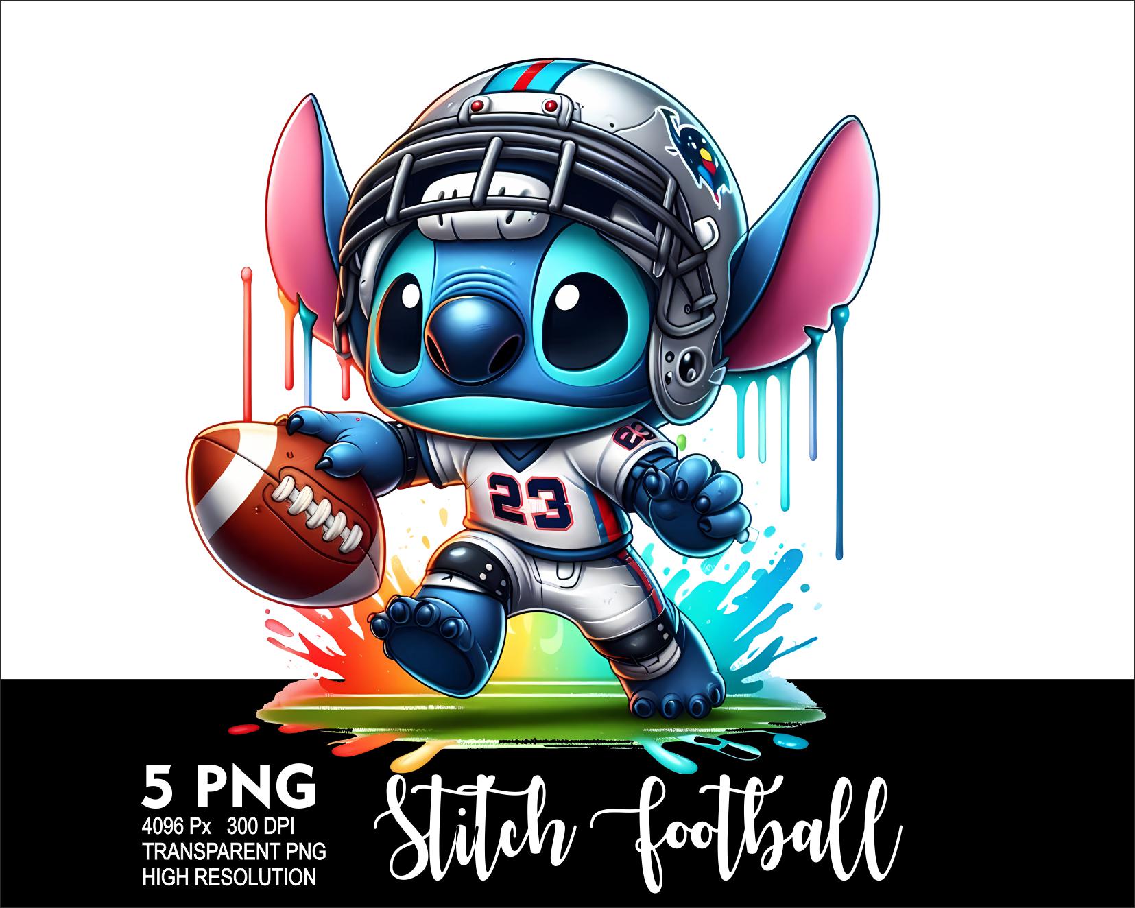 Stitch Football Kids 5 PNG Design for Sublimation Png 300DPI High ...