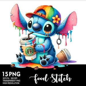 Stitch Food 15 PNG Design for Sublimation Png 300DPI High Resolution ...