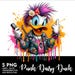 Punk Girl Duck 5 PNG Daisy Girl Design for Sublimation Png 300DPI High ...