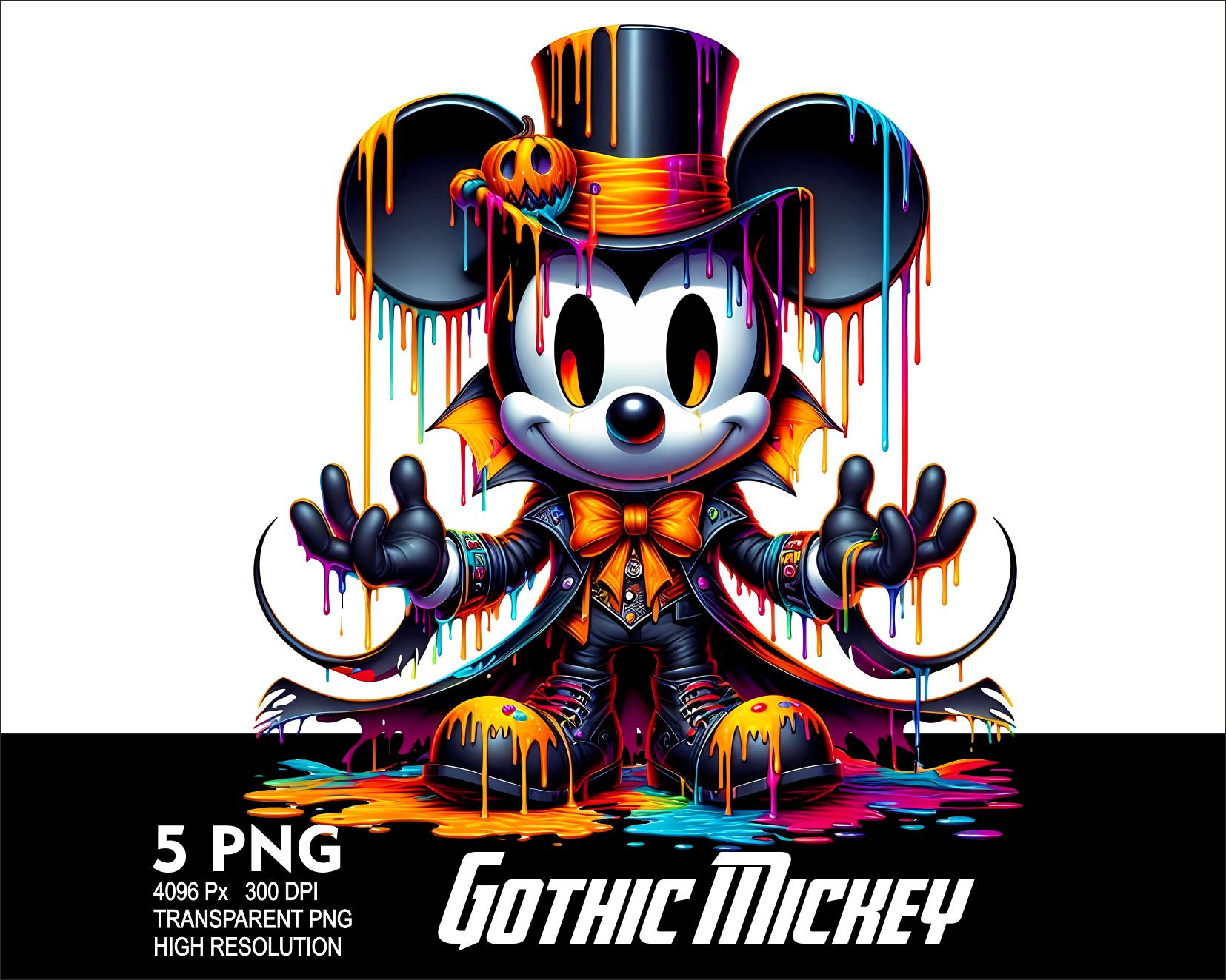 Gothic Mickey 5 PNG Design for Sublimation Png 300DPI High Resolution Png Tshirt Mug Tumpler ...