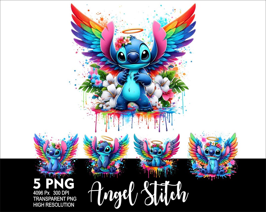 Angel Stitch Wing 5 PNG Design for Sublimation Png 300DPI High ...