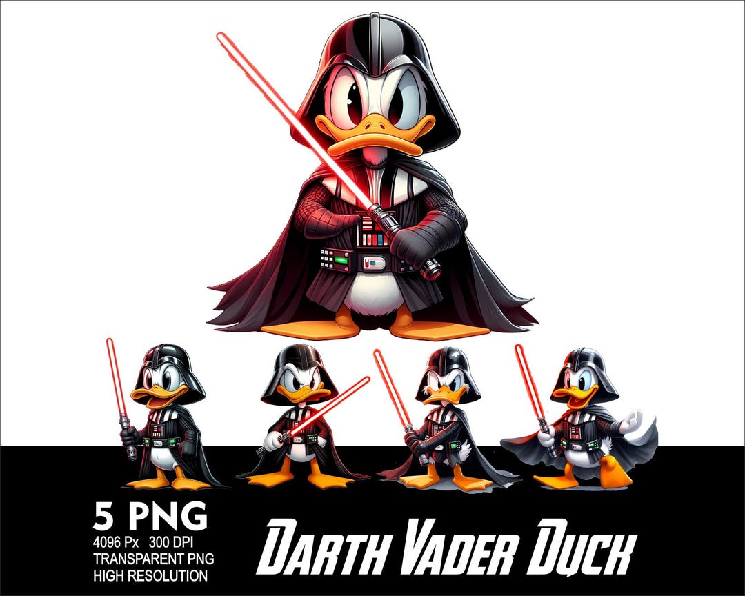 Starwars Darh Vader Duck 5 PNG Clipart Design Png 300DPI High ...