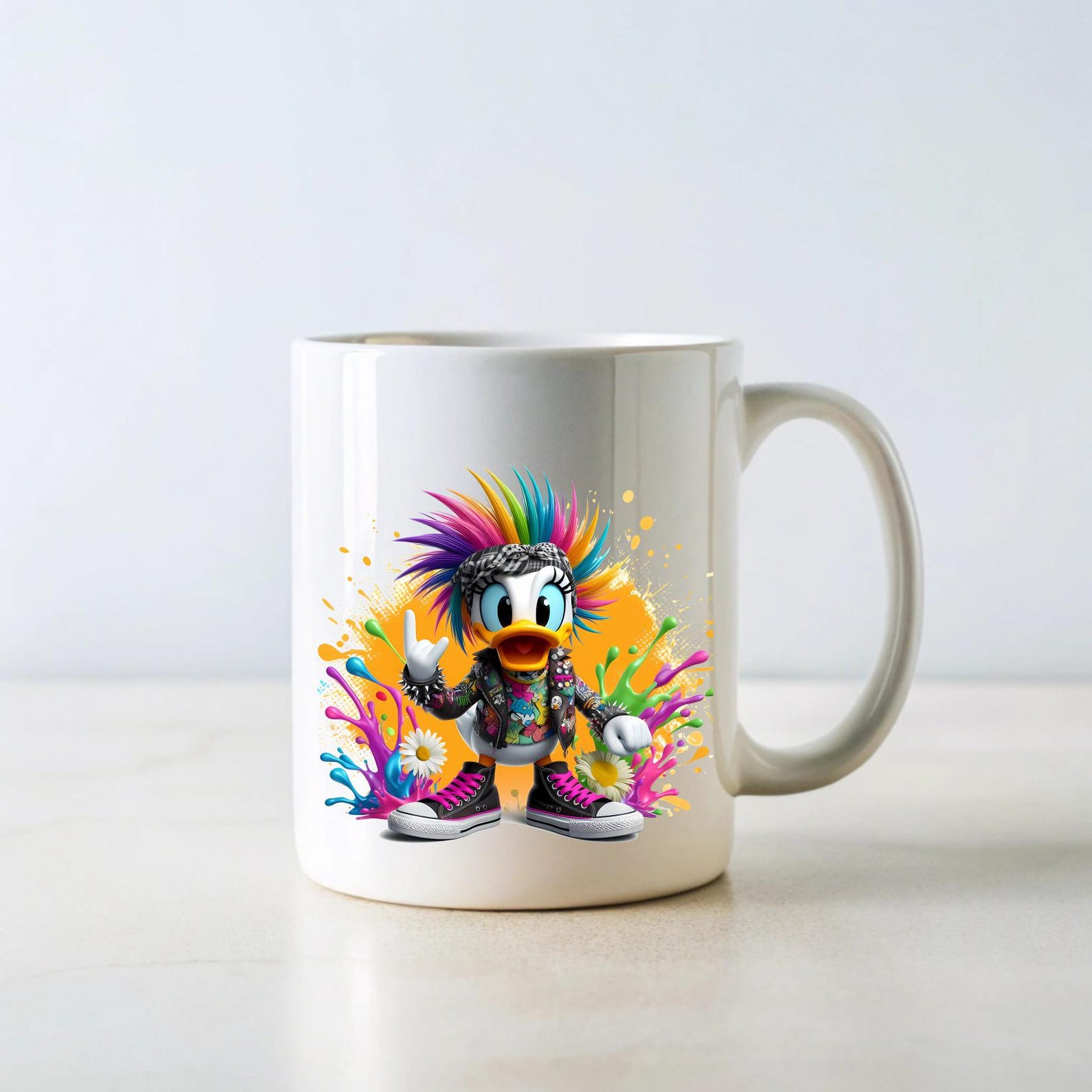 Punk Girl Duck 5 PNG Daisy Girl Design for Sublimation Png 300DPI High ...