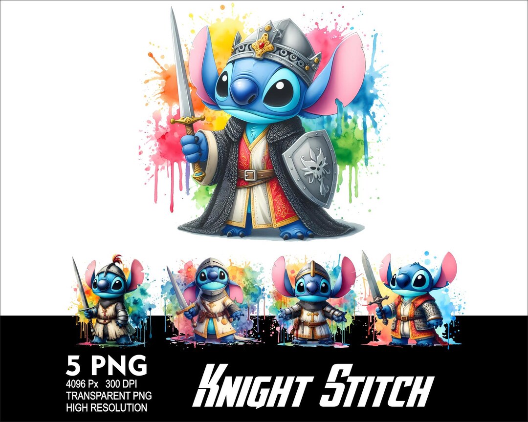 Knight Stitch 5 PNG Design for Watercolor Sublimation Png 300DPI High ...