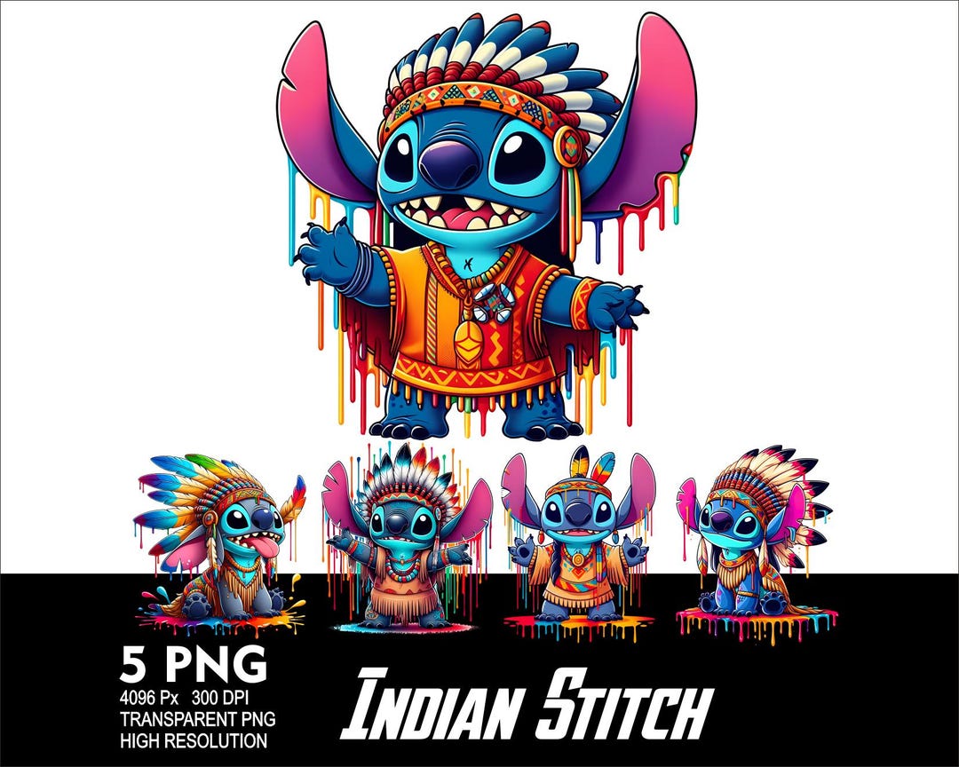 Native American Indian Stitch 5 PNG Design for Sublimation Png 300DPI ...