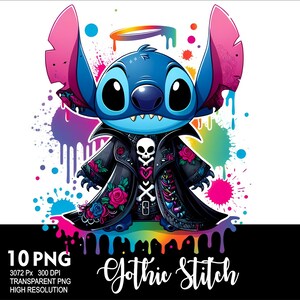 Gothic Stitch 10 PNG Design for Sublimation Png 300DPI High Resolution ...