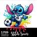 Stitch Soccer 5 PNG Design for Sublimation Png 300DPI High Resolution ...