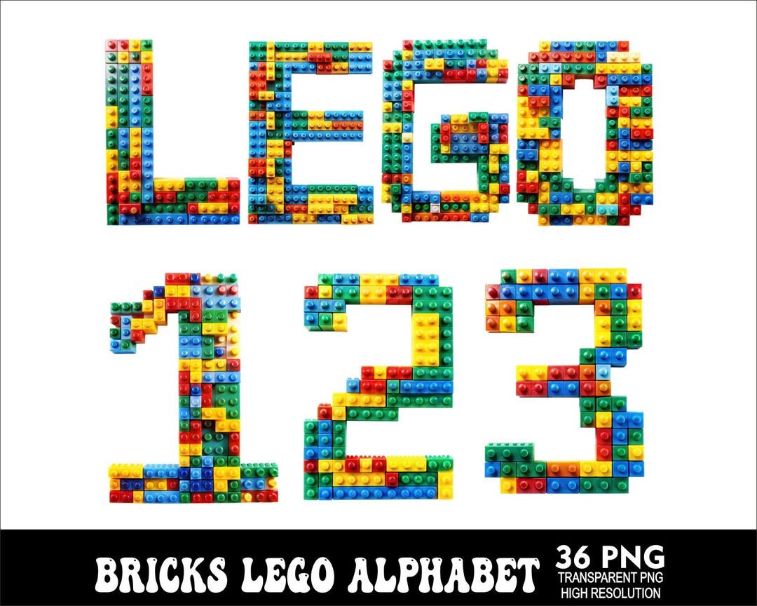 Bricks Leg Alphabet PNG Letters Design Brick Letters Png Baby Party ...