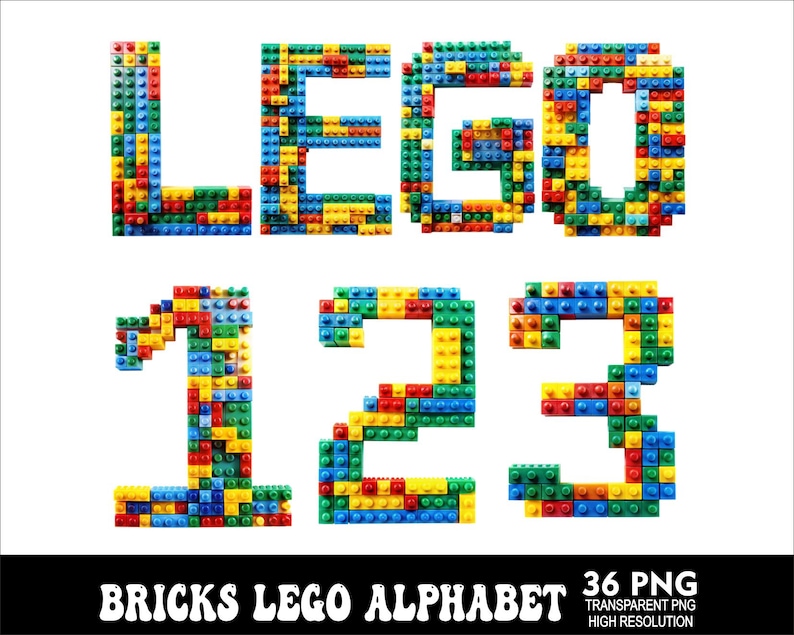 Bricks Leg Alphabet PNG Letters Design Brick Letters Png Baby Party ...