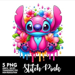 Pink Stitch Girl 5 PNG Design for Sublimation Png 300DPI High ...