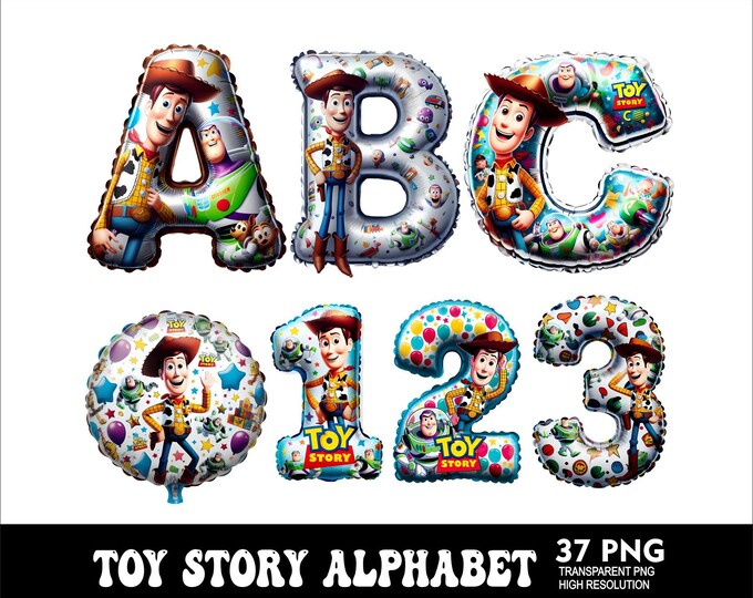 Printable Toy Story Alphabet / Instant Download/ Printable Design ...