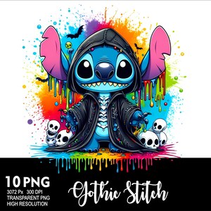 Gothic Stitch 10 PNG Design for Sublimation Png 300DPI High Resolution ...