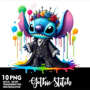 Gothic Stitch 10 PNG Design for Sublimation Png 300DPI High Resolution ...
