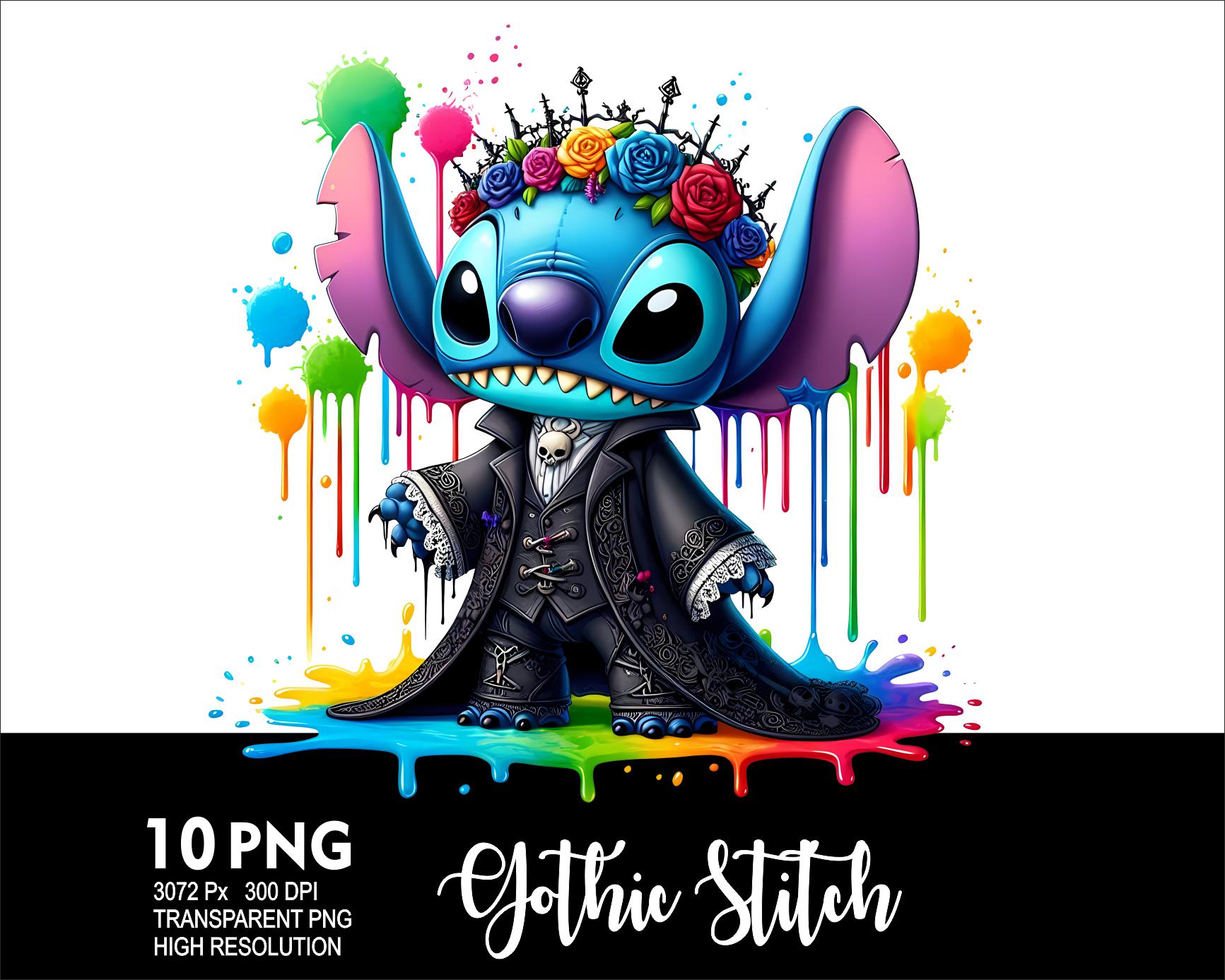 Gothic Stitch 10 PNG Design for Sublimation Png 300DPI High Resolution ...
