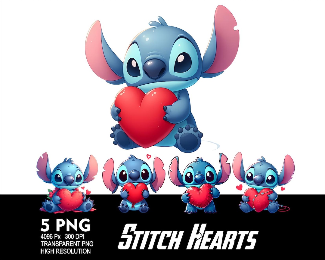Heart Stitch Love 5 PNG Design Watercolor for Sublimation Png 300DPI ...