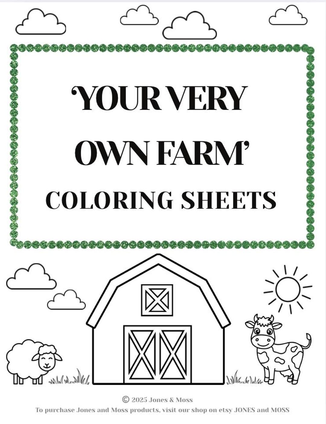 1st Farm Animal Coloring Pages for Kids: Barnyard Fun (digital Download ...
