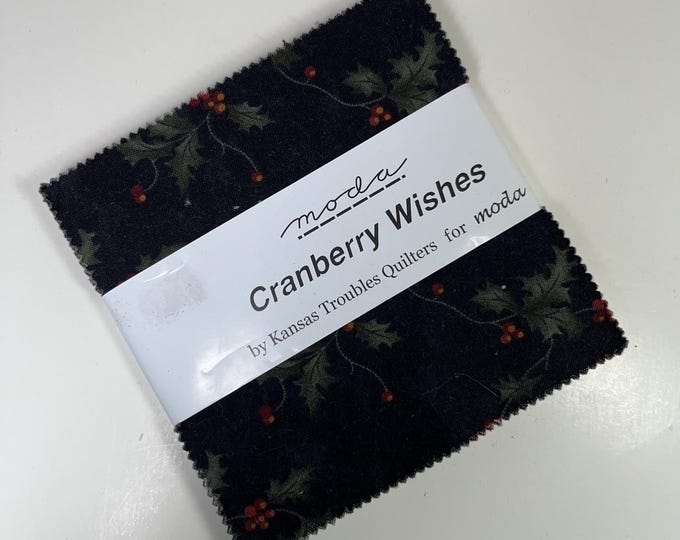 Cranberry Wishes Charm Pack by Kansas Troubles for Moda - Etsy
