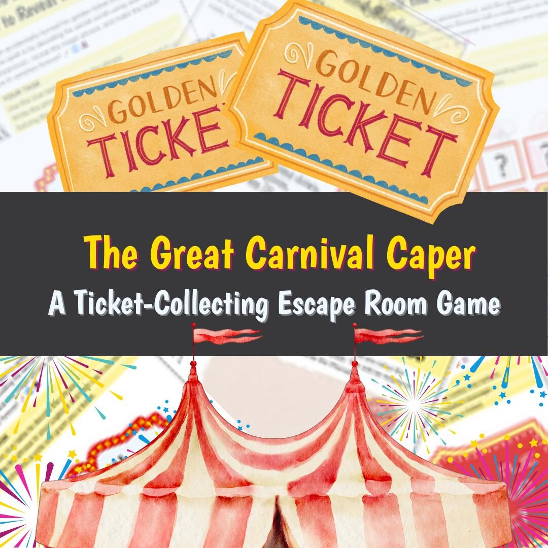 Printable Carnival Escape Room Game: Family Fun Night (ages 9+, Digital ...