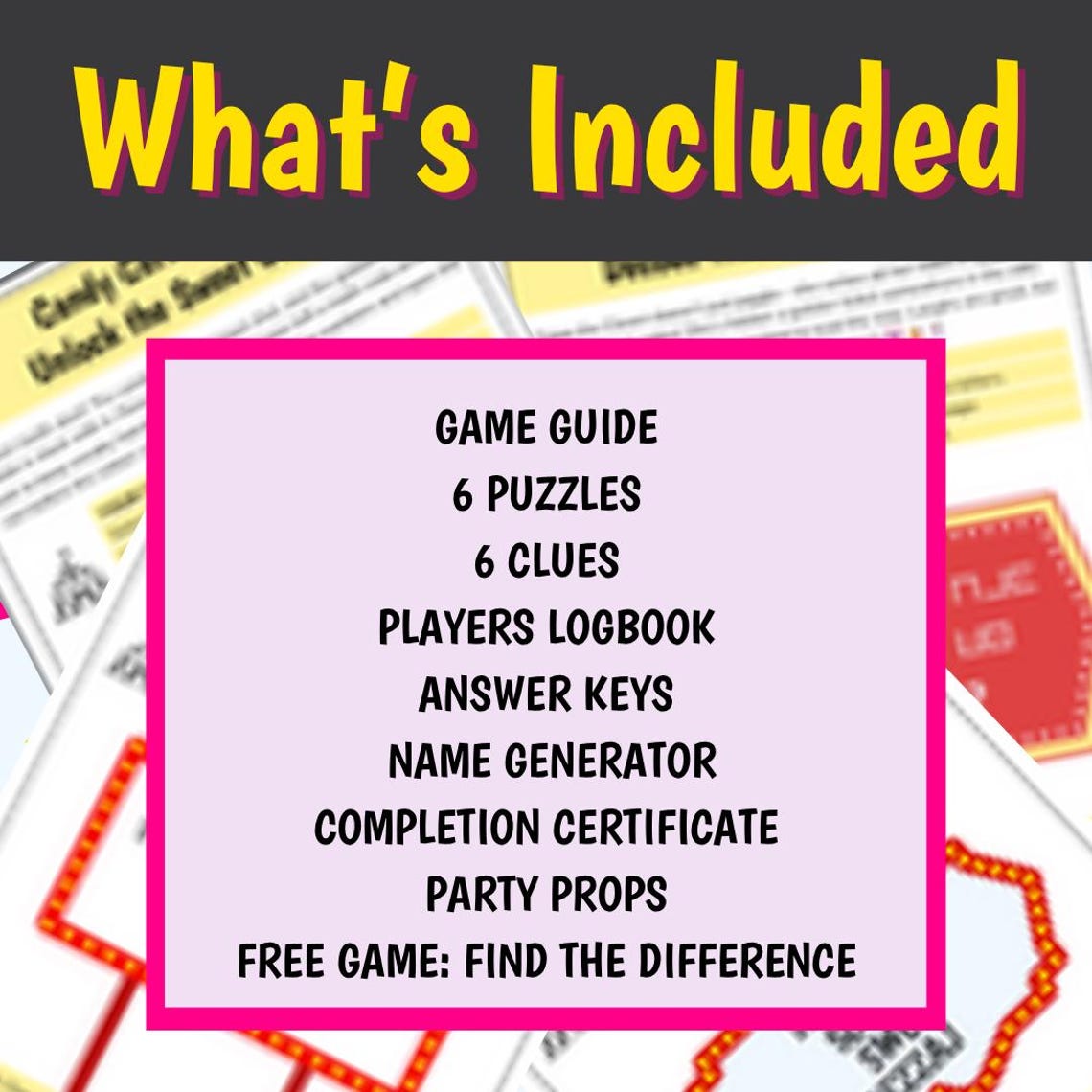 Printable Carnival Escape Room Game: Family Fun Night (ages 9+, Digital ...