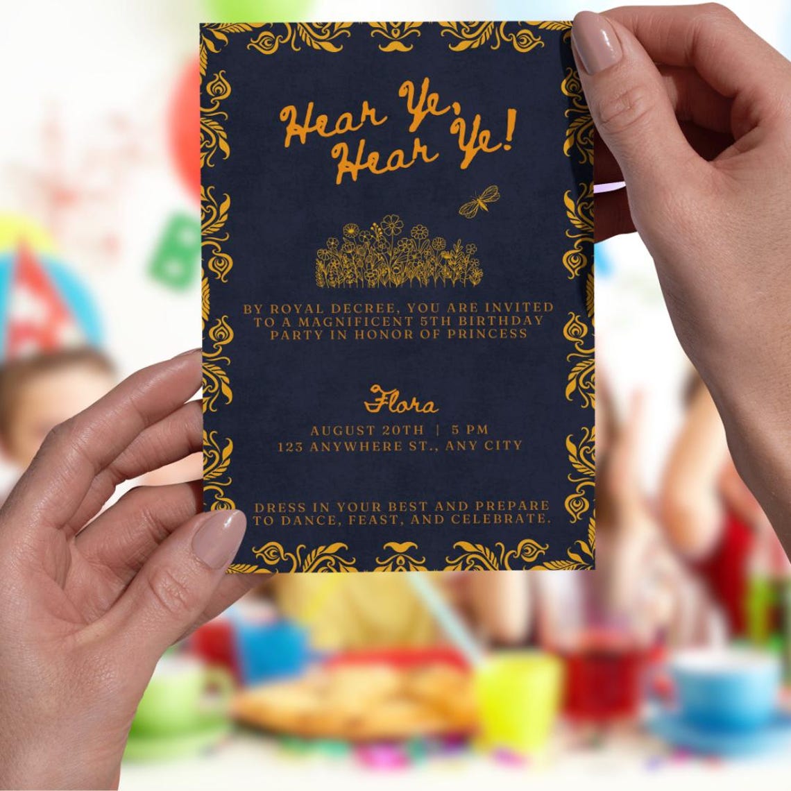 Royalty Event Birthday Invitation | Princess or Prince Party Invite ...
