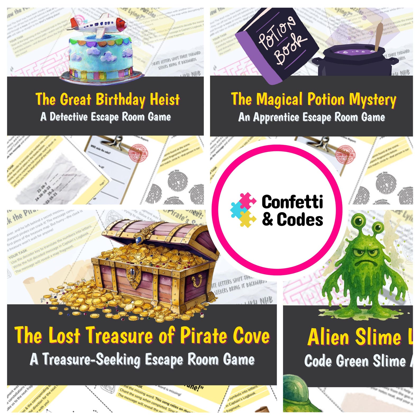 Kids Mystery Game: Who Stole the Birthday Cake? Printable Escape Room ...