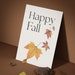 Happy Fall Greeting Card Printable | Happy Autumn Card | Happy Fall ...