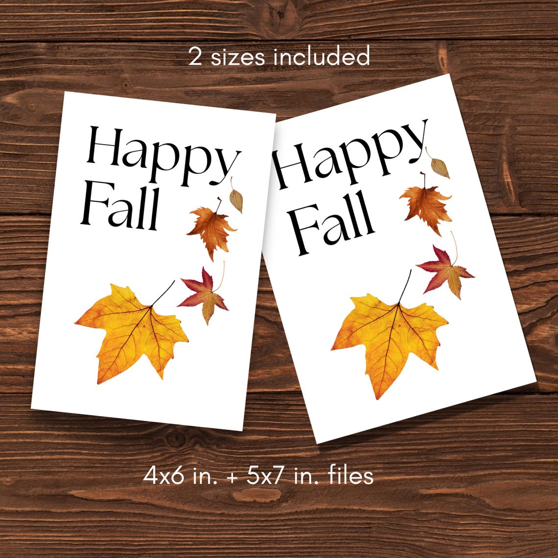Happy Fall Greeting Card Printable | Happy Autumn Card | Happy Fall ...
