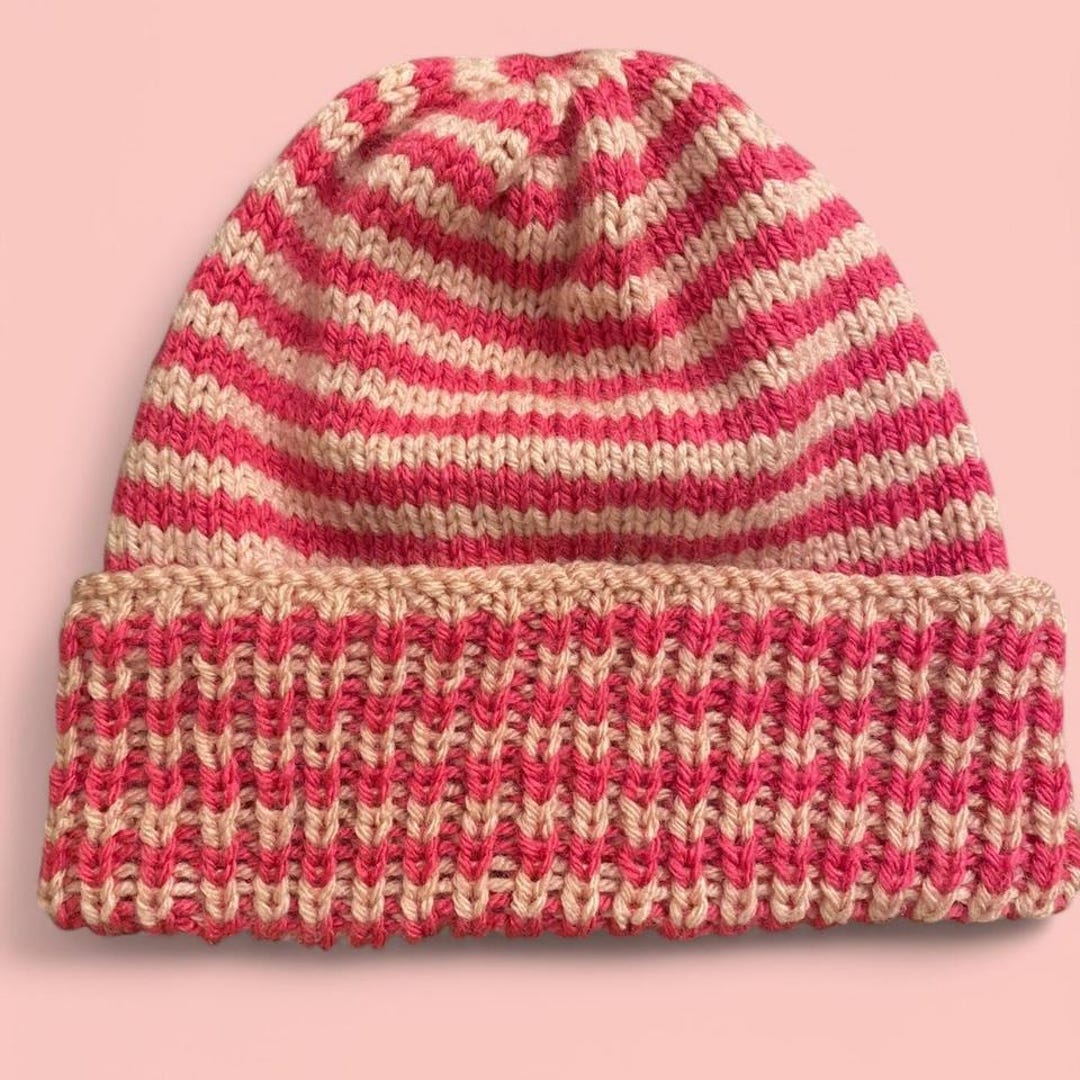 Beginner Friendly Knitted Beanie Pattern - Etsy