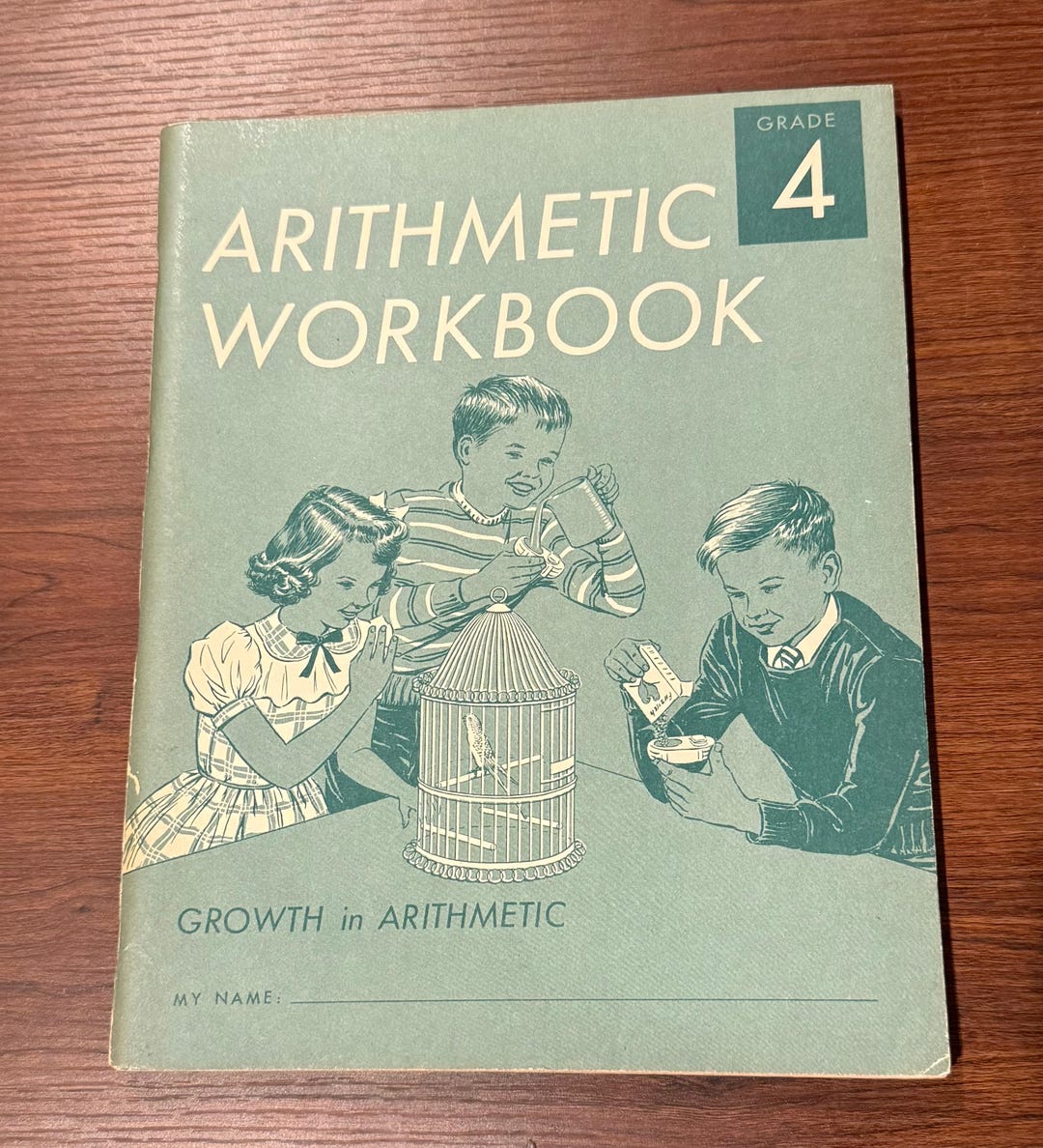 Vintage School Workbook: Arithmetic Workbook Grade 4. 1953 - Etsy