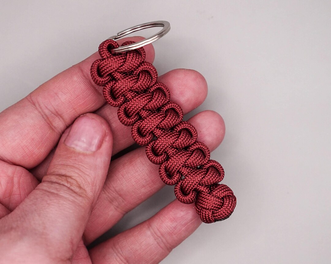 Simple Paracord Key Chains, Rope Color Option, Emperor's Snake Knot ...