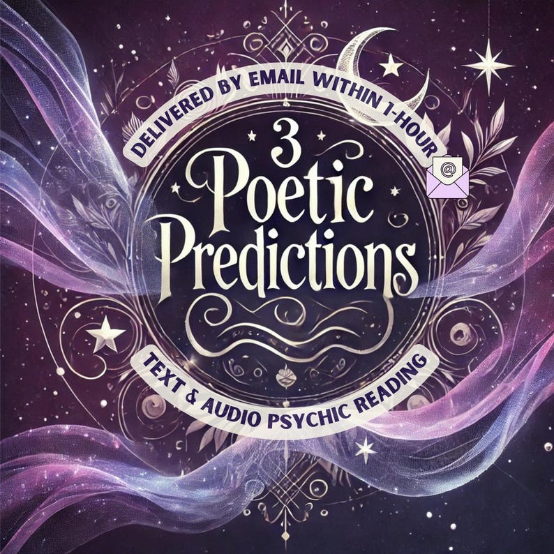 3 Psychic Predictions Revealed in Rhyme 1-hour Delivery, Always on Time ...