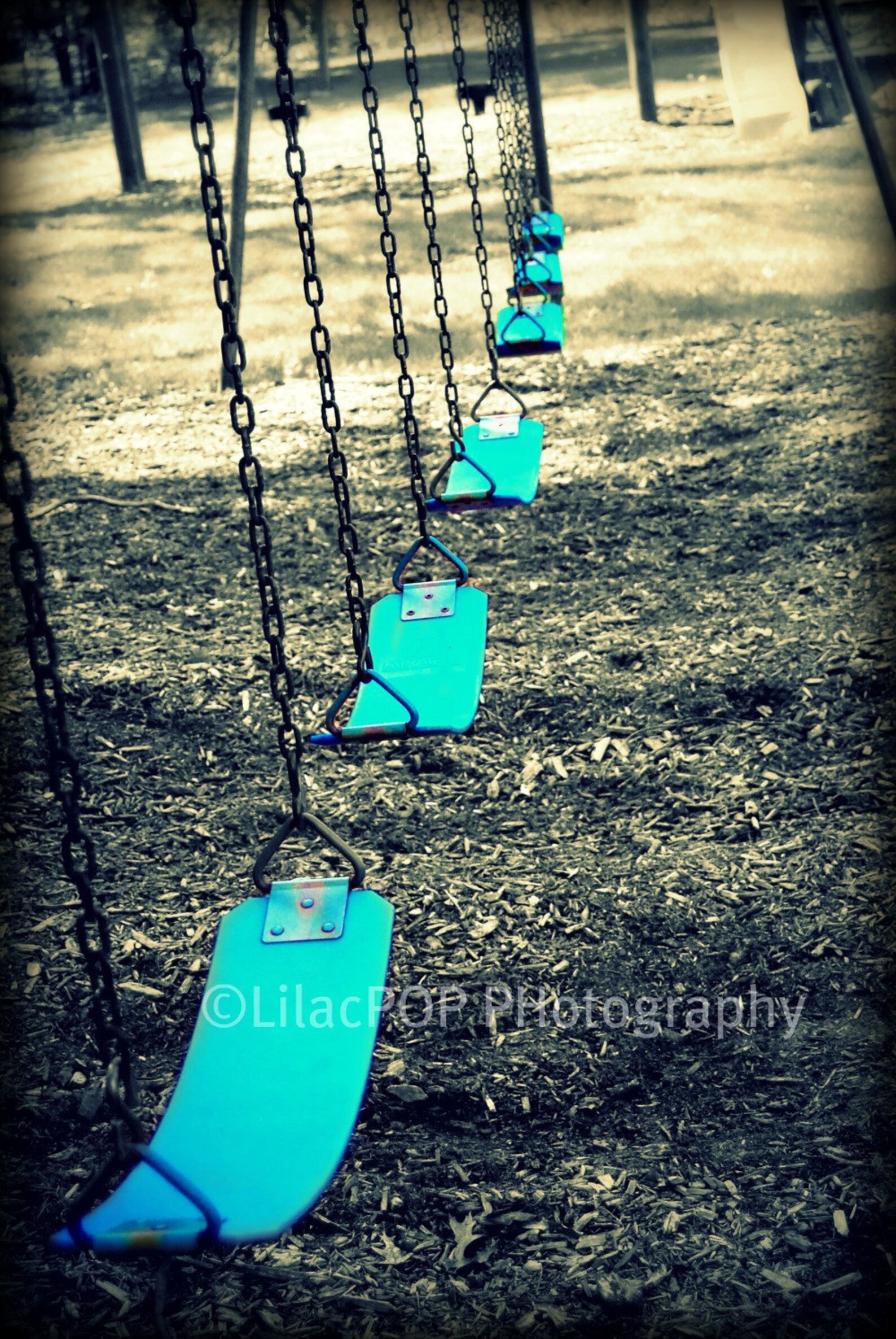 Fine Art Photography Playground Swings on Metallic Paper - Etsy