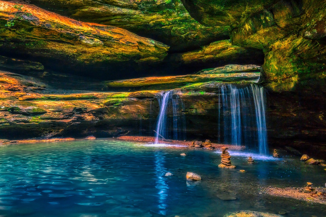 Hocking Hills Ohio Ethereal Waterfall Landscape Photograph Print by ...